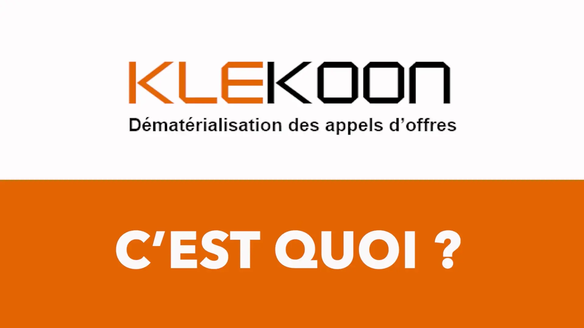 Klekoon : Plateforme de Publication des Marchés Publics